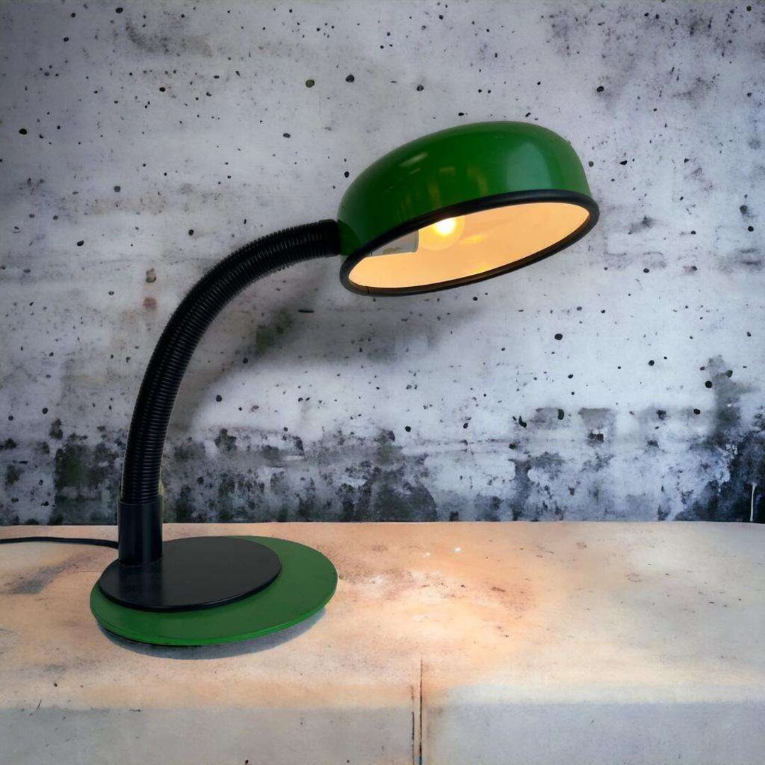 Vintage Green Table Lamp / Desk Lamp / Desk Lamp - Etsy