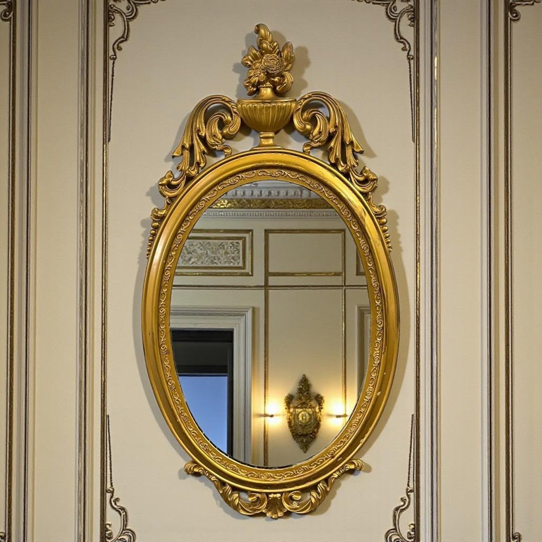 Vintage Gold Baroque Mirror / Wall Mirror - Etsy UK
