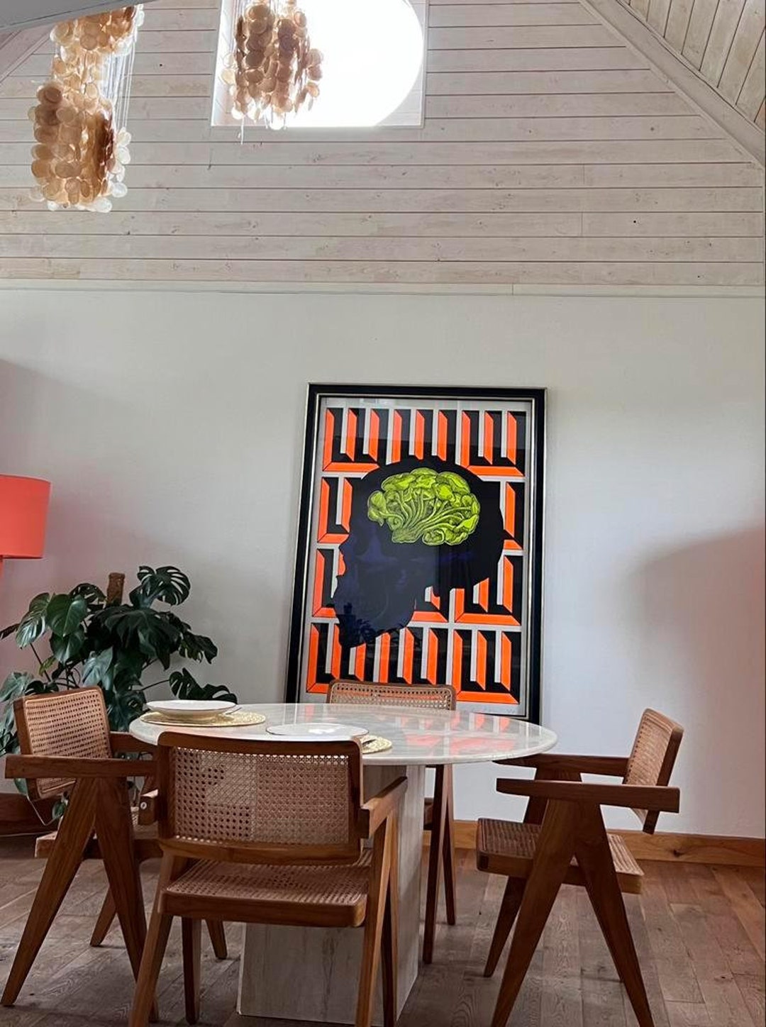 XXL Screenprint Gaston Klein With Glass & Wood Frame - Etsy