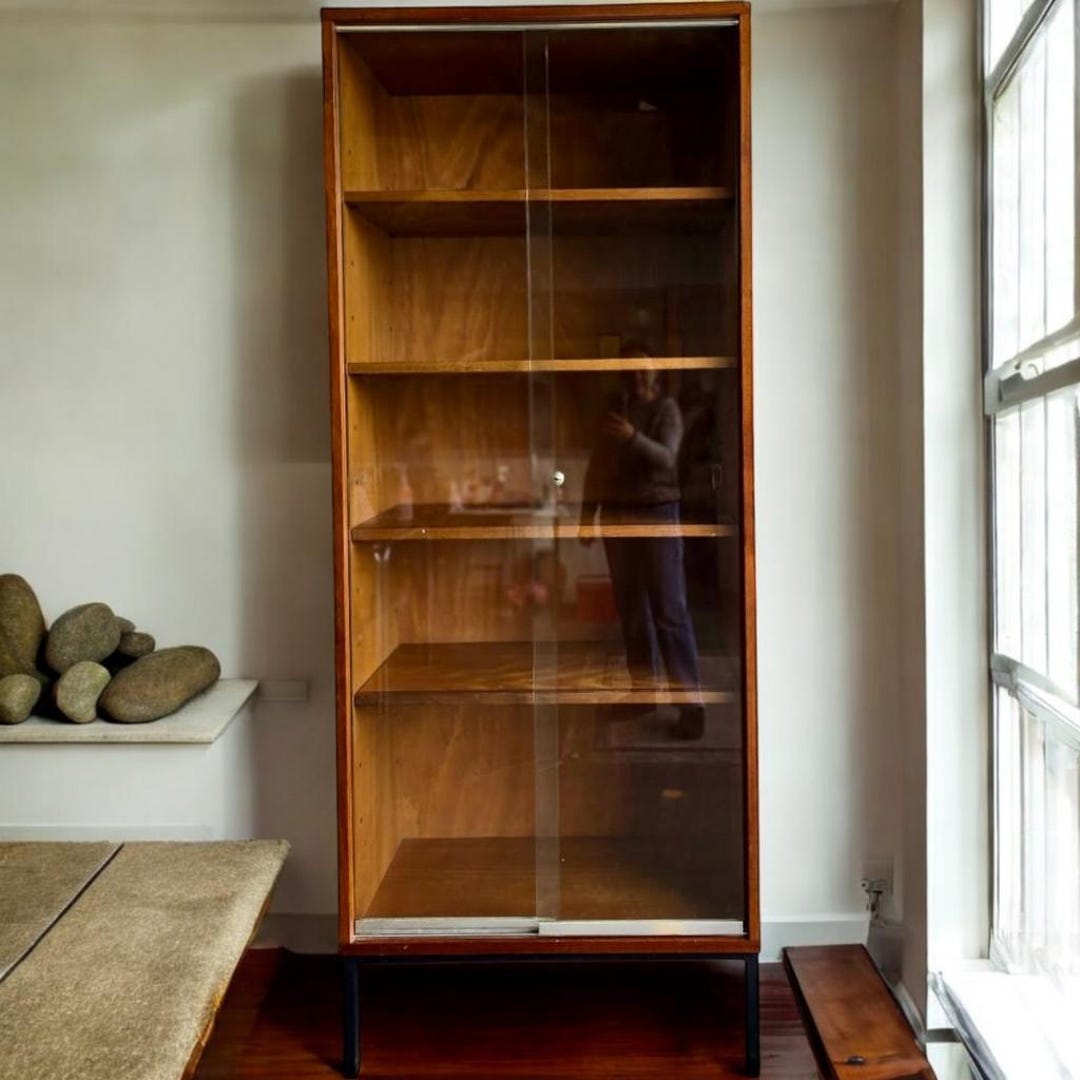Vintage Wooden Display Cabinet / Shelf Cabinet / Bookcase - Etsy