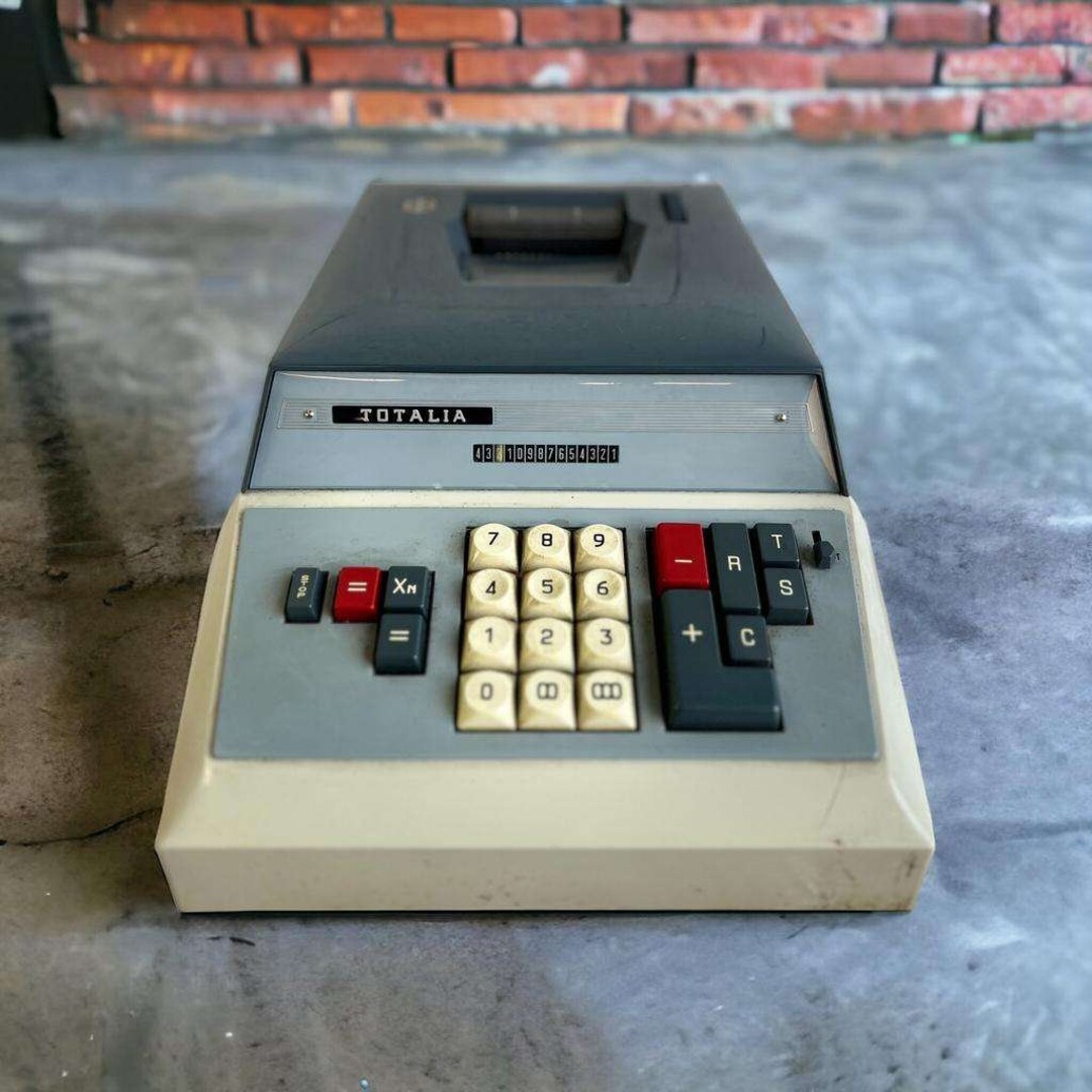 Vintage Calculator / Adding Machine Totalia Lagomarsino - Etsy