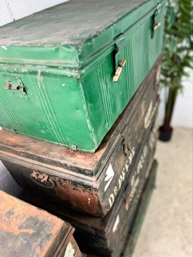 Vintage Industrial Chest / Suitcase / Valise - Etsy