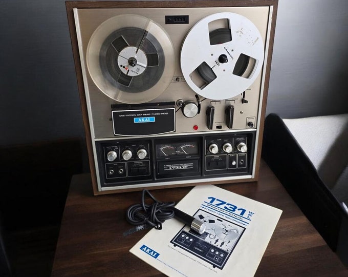 Vintage Tape Deck Recorder AKAI - 1731 W - 3 Heads - Etsy