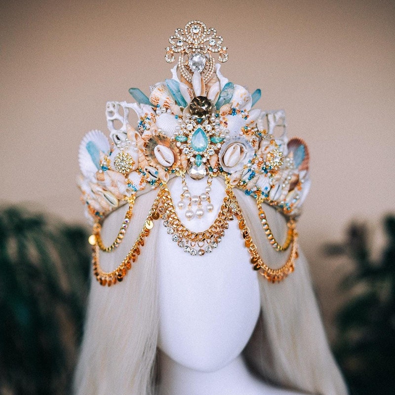 Seashell Crown - Etsy UK