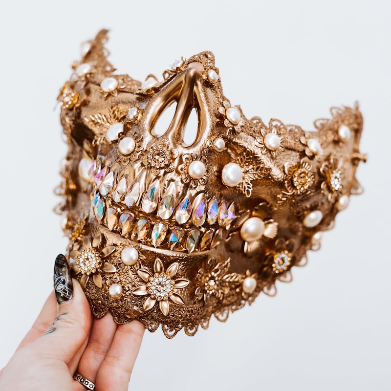 Sugar Skull Mask - Etsy