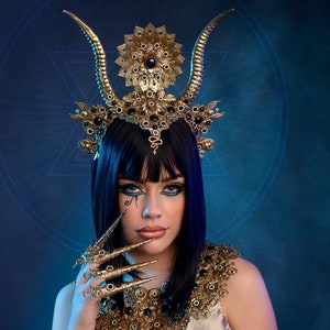 Golden Cleopatra Finger Claws, Festival Accessory, Halloween Jewelry ...