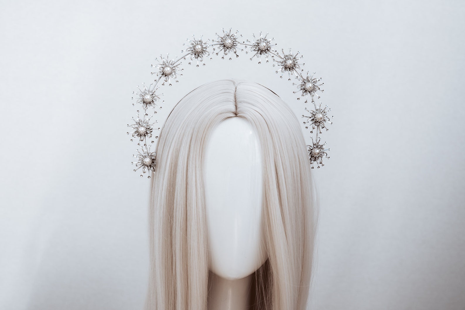 Halo Crown Silver Halo Headband Halo Halo Headpiece Crown | Etsy