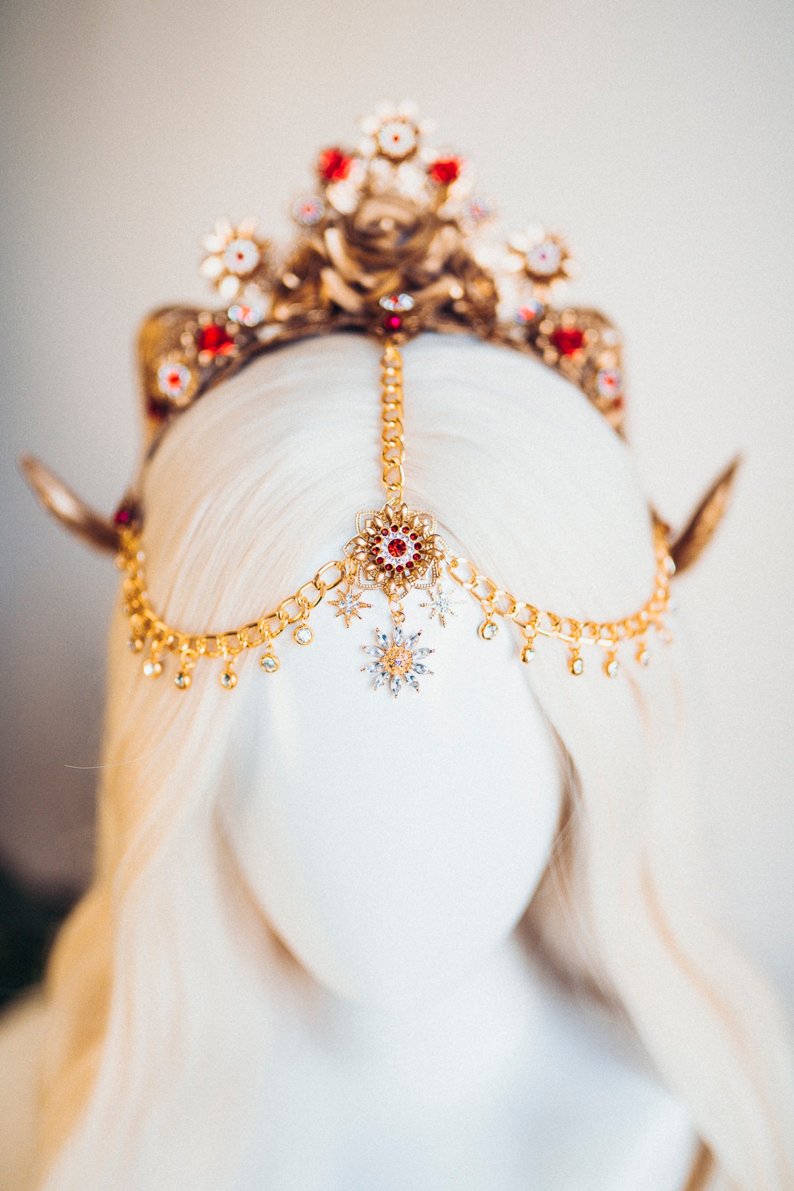 Aries Zodiac Sign Headband Headpiece Gold Horns Crown - Etsy