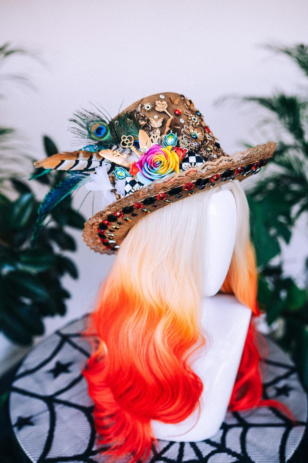 SALE Mad Hatter Hat Alice in Wonderland Fantasy Costume Top Hat ...