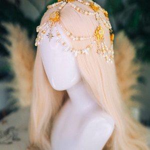 Big Gatsby Headpiece Beaded Headband Carnival Headpiece New Year Eve ...