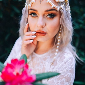 Big Gatsby Headpiece Beaded Headband Carnival Headpiece New Year Eve ...