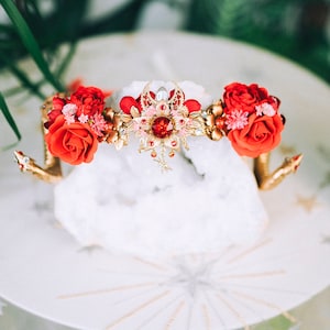 Aries Crown Zodiac Signs Jewellery Fairy Crown Gold Horns Headpiece ...