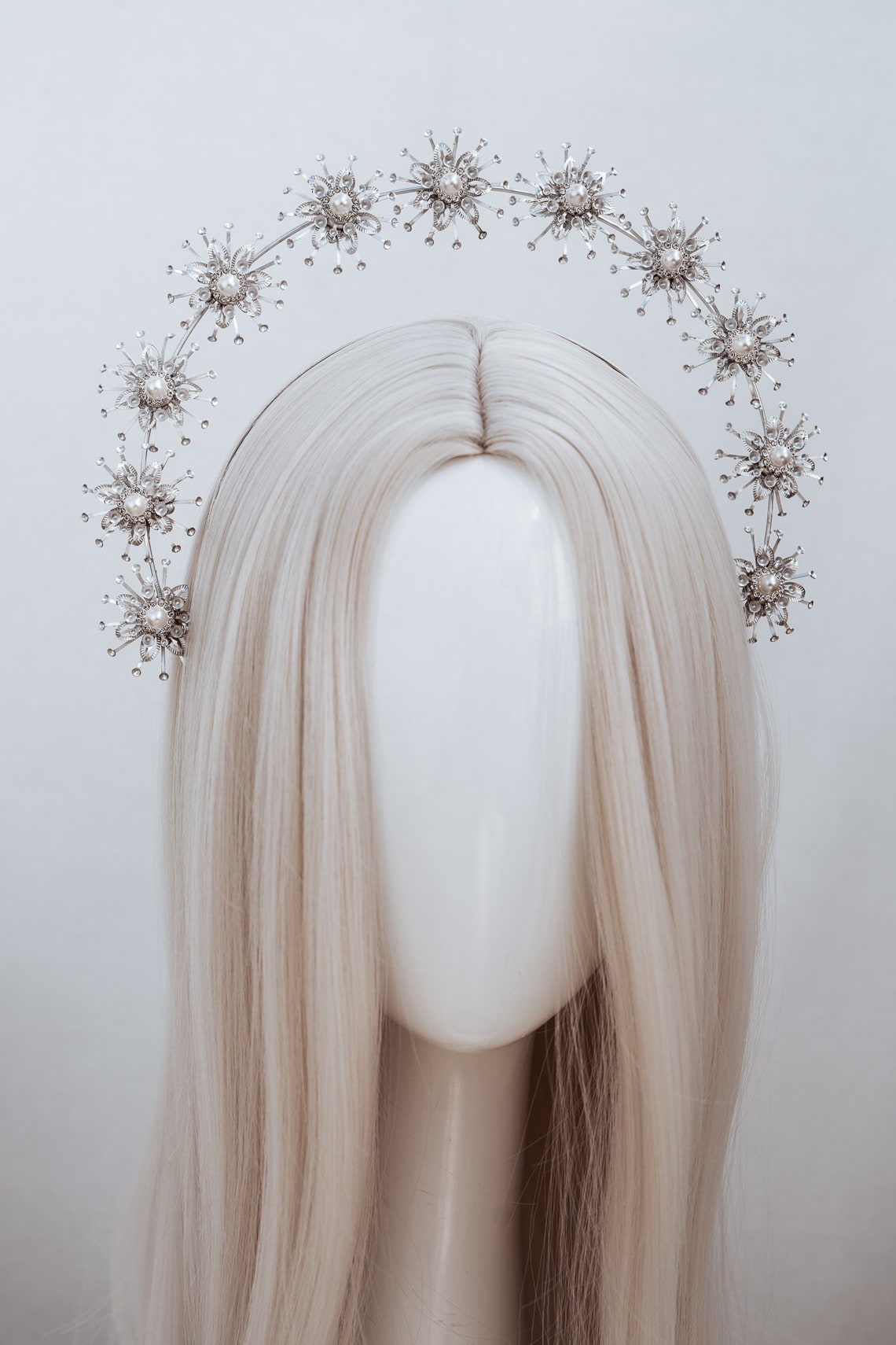 Halo Crown Silver Halo Headband Halo Halo Headpiece Crown - Etsy