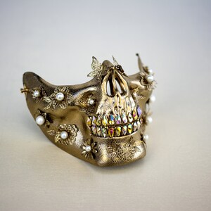 Gold Skull Mask, Skeleton Costume, Burning Man, Festival Accessories ...