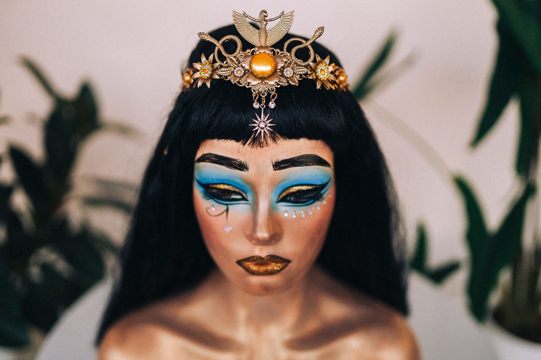 Cleopatra Egyptian Gold Goddess Tiara - Etsy