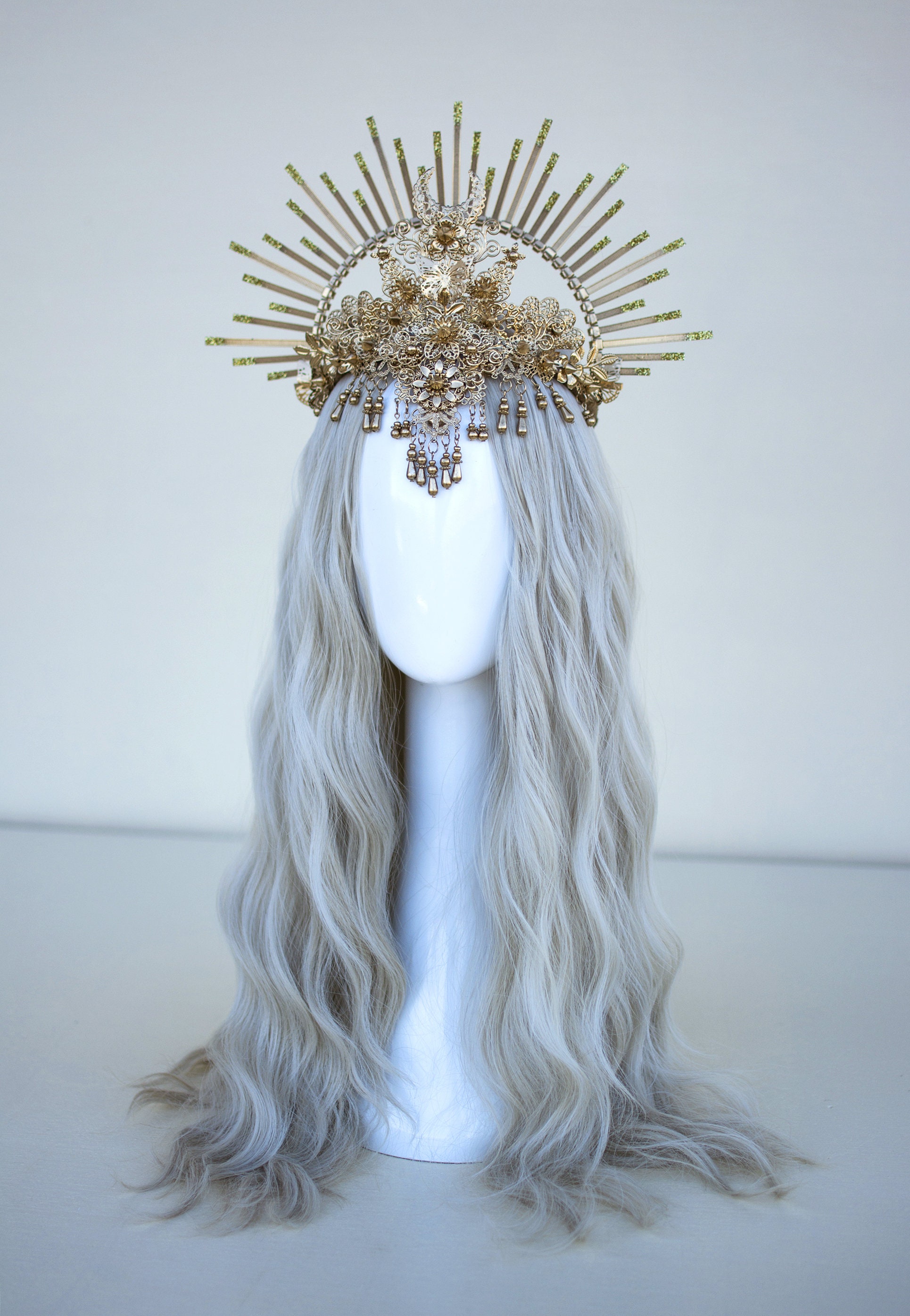 Angel Crown Gold Halo Crown Halo Headlights Headpiece | Etsy