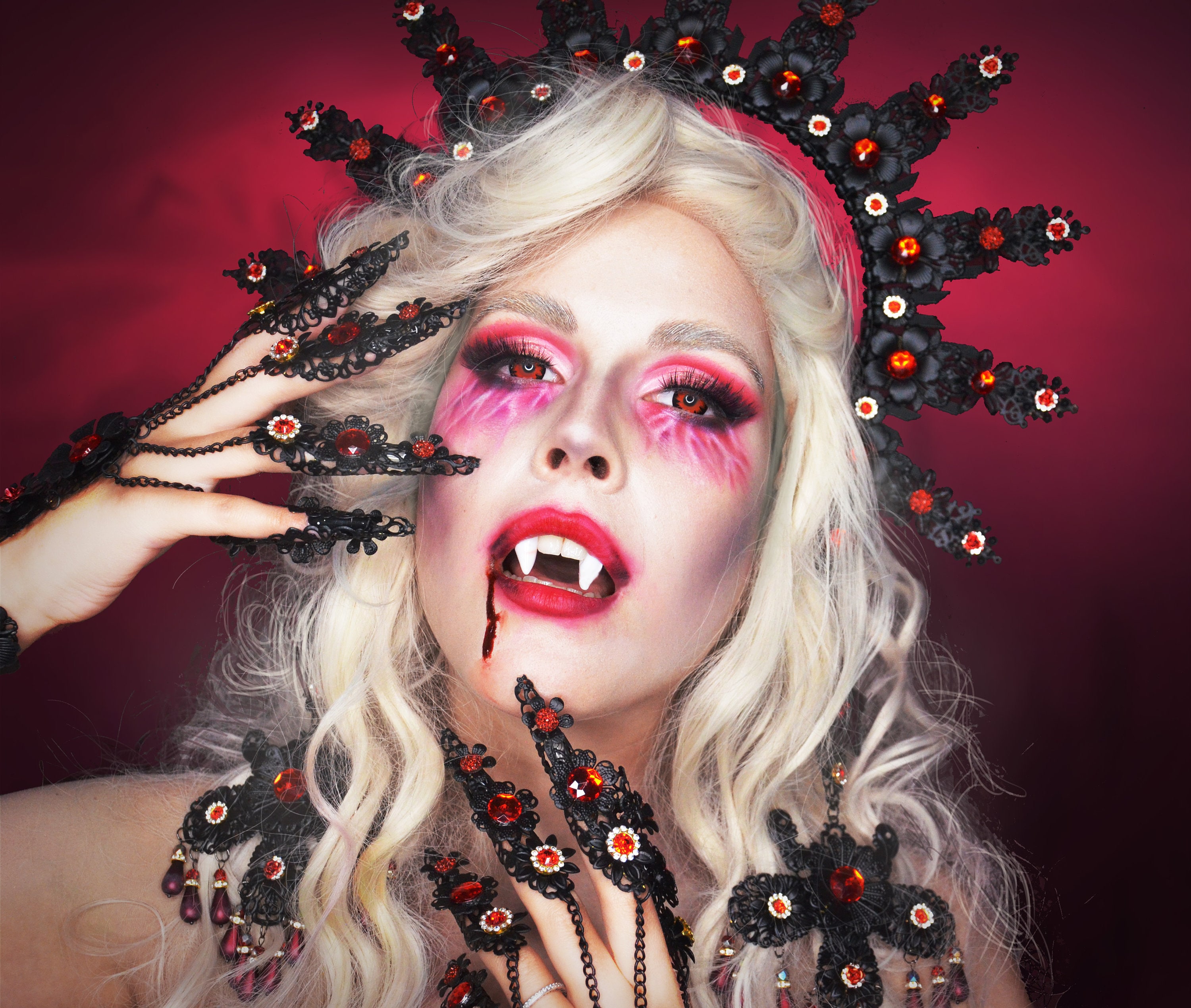 Black Halo Crown Vampire Costume Halo Crown Halo Headpiece - Etsy UK