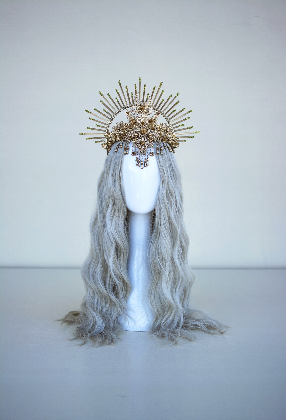 Angel Crown Gold Halo Crown Halo Headlights Headpiece | Etsy