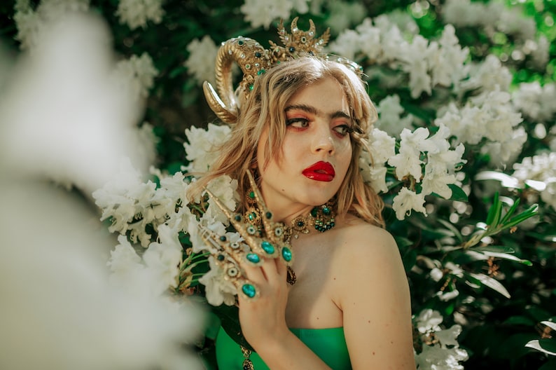 Aries Crown Zodiac Signs Celestial Headband Festival Fashion - Etsy