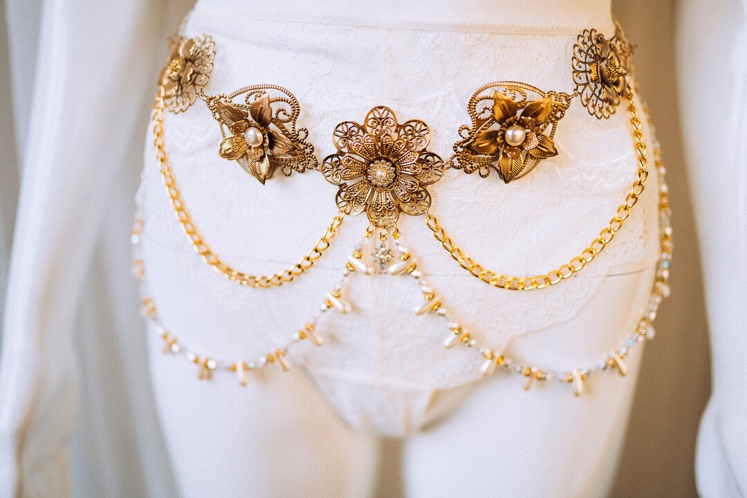 BELT Gold Harness Festival Harness Fashion Burning Man Fashion Photo ...