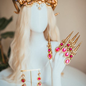 Aries Crown Zodiac Signs Celestial Headband Festival Fashion Gold Horns ...