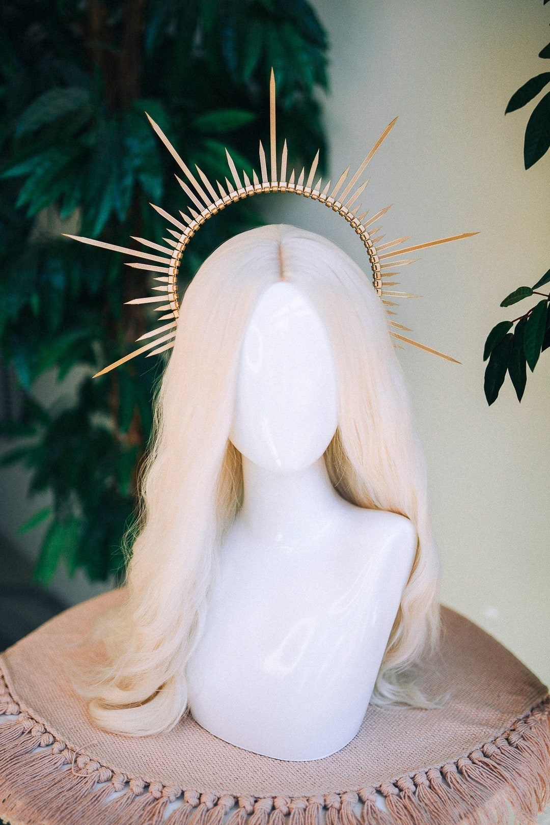 Gold Halo Crown, Halo Crown, Halo Headband, Wedding Crown, Bridal ...