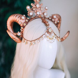 Rose Gold Aries Crown, Aries Zodiac Signs, Zodiac Jewellery, Aries ...