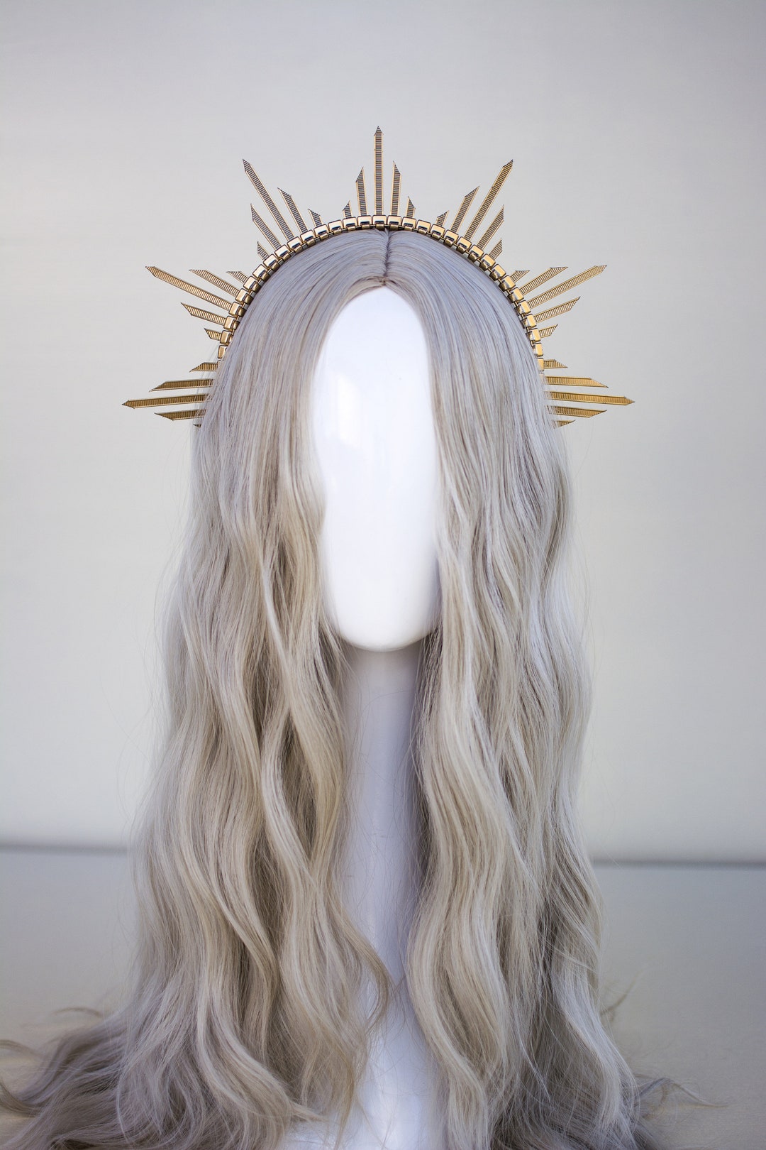 Gold Halo Crown, Halo Crown, Halo Headband, Wedding Crown, Bridal ...