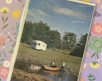 Caravan Birthday Card - Etsy