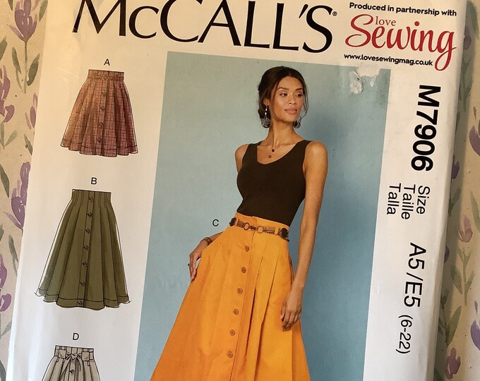 Uncut Mccall's 2019 ‘easy’ Sewing Pattern No M7906 for Four Styles of ...