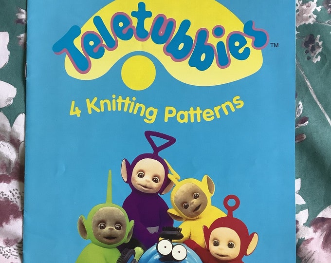 RARE Vintage 1996 'teletubbies' 4 Knitting Patterns by Gary Kennedy ...