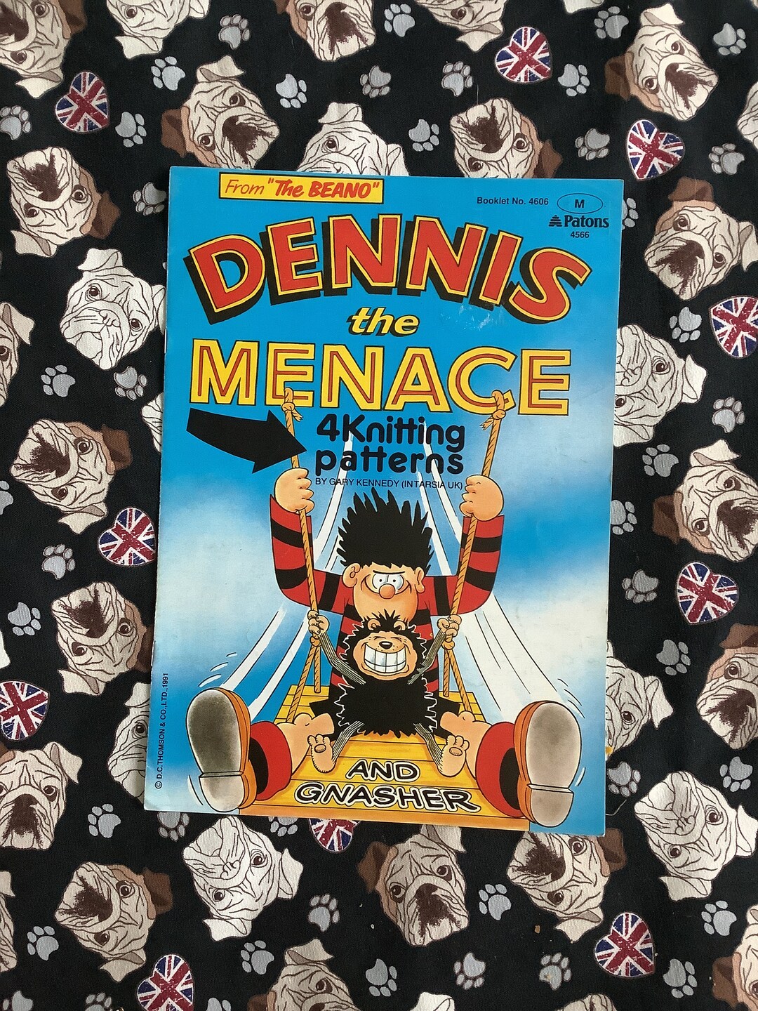 RARE Vintage 1991 'dennis the Menace & Gnasher' 4 Knitting Patterns by ...
