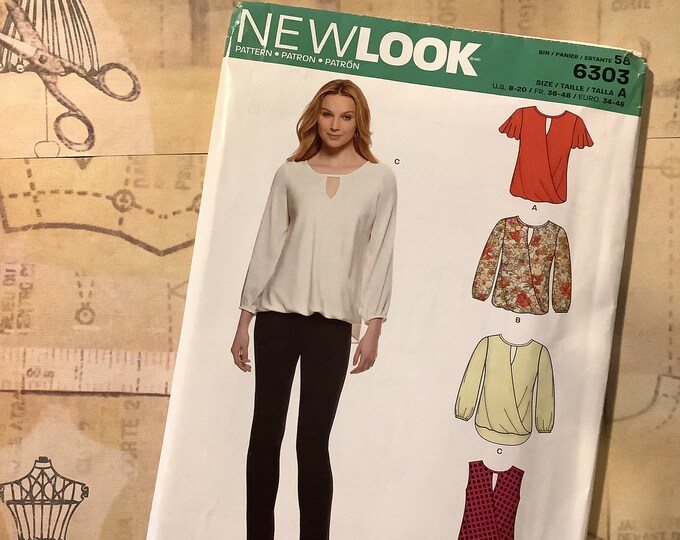Uncut 2014 New Look Sewing Pattern No 6303 for Ladies Wardrobe Staple ...