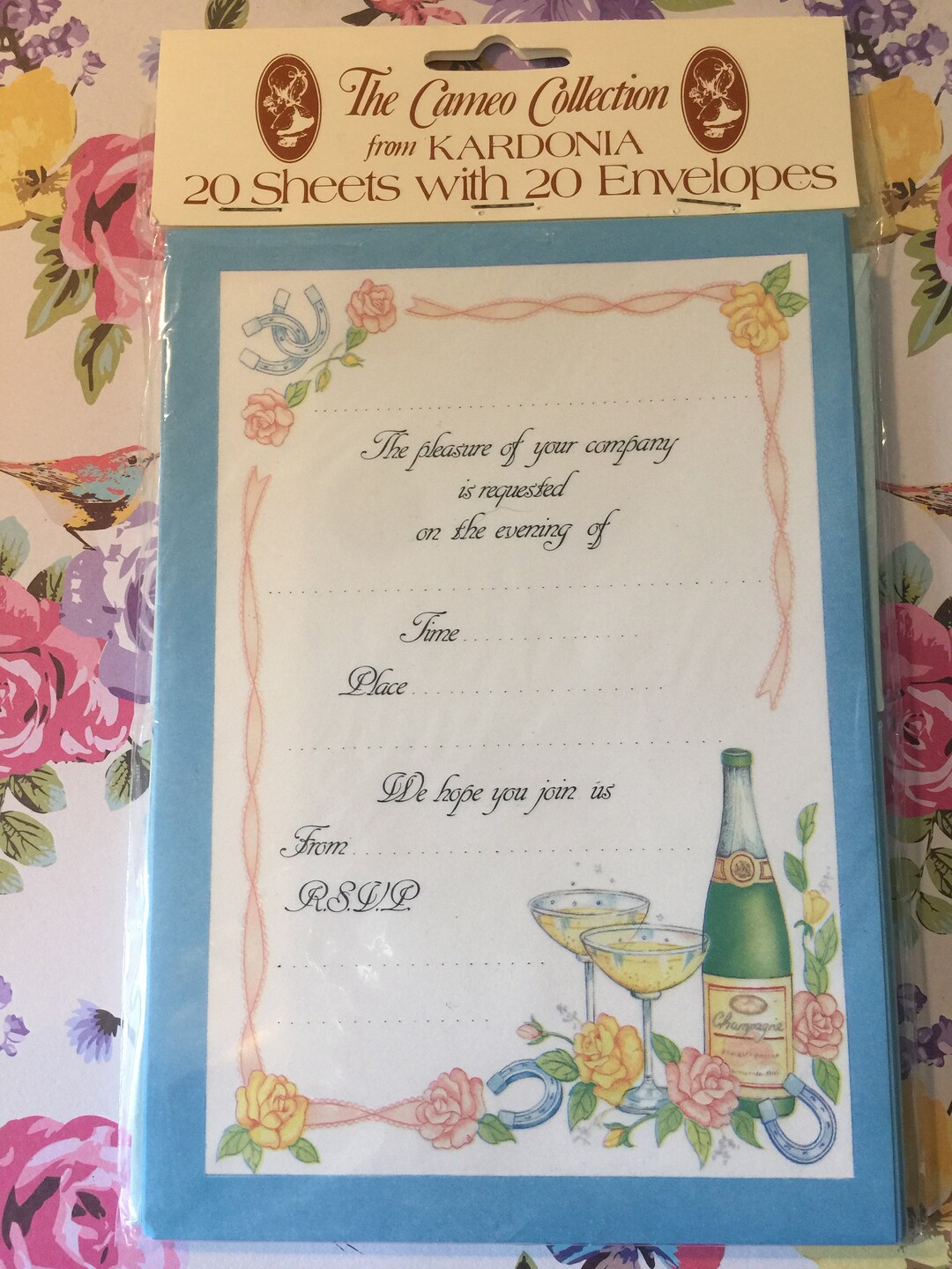 Fabulous Vintage/retro Circa 1970s 'evening Do' Paper Invites 20 Sheets ...