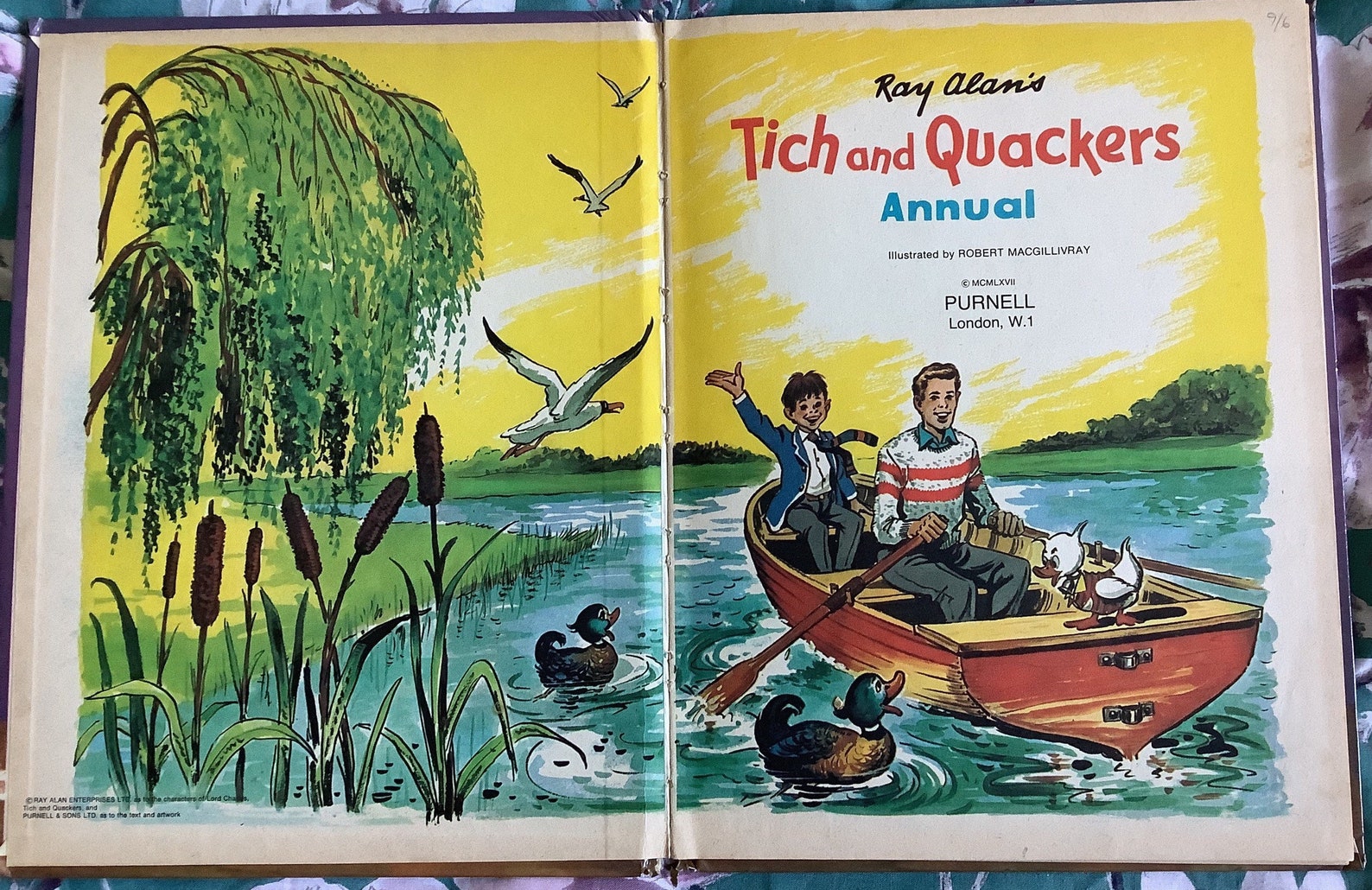 RARE Vintage Circa 1960s Ray Alan's Tich and Quackers Annual' Hardback ...