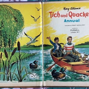 RARE Vintage Circa 1960s Ray Alan's Tich and Quackers Annual' Hardback ...