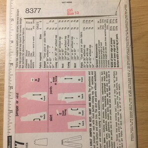 RARE Vintage 1969 Simplicity Pattern No 8377 Child's and Girl's Jumper ...