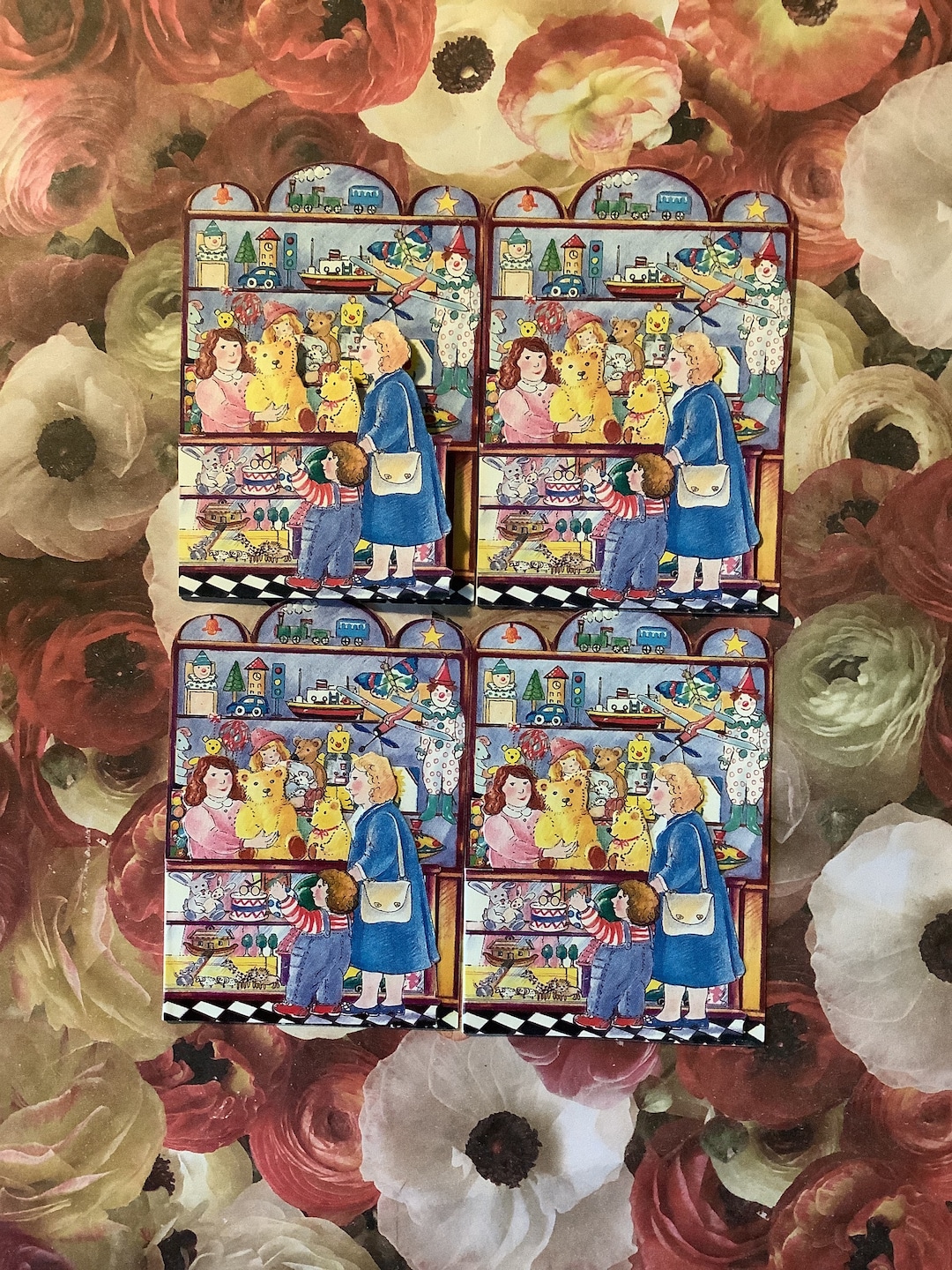 RARE Vintage Circa 1990s Blank Courtier 'toy Shop' Design - MINIATURE ...