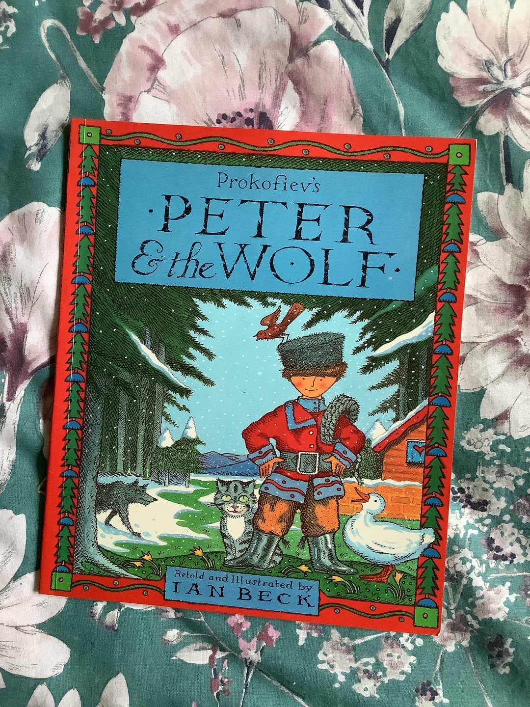 Vintage 1995 Prokofiev's 'peter & the Wolf' Paperback Book Retold ...