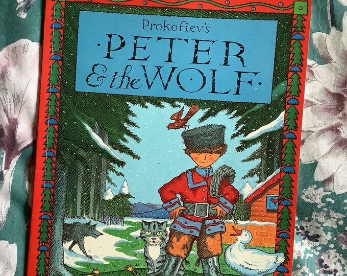 Vintage 1995 Prokofiev's 'peter & the Wolf' Paperback Book Retold ...