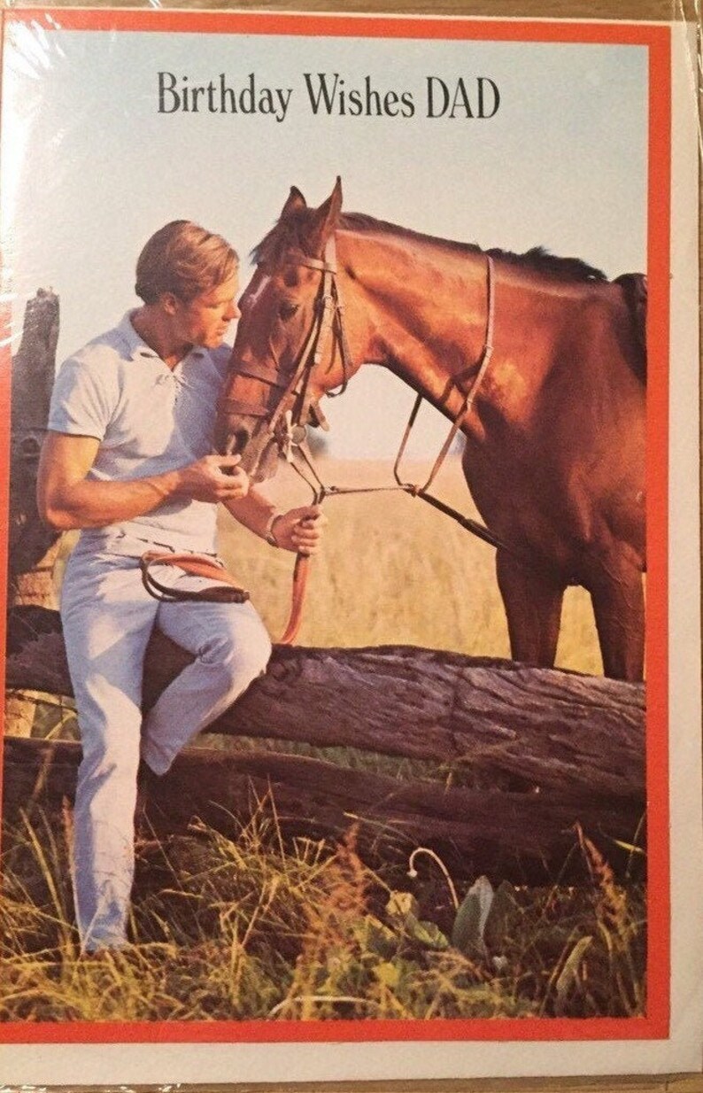 RARE Original Vintage/retro Circa 1970s 'birthday Wishes Dad' Card ...