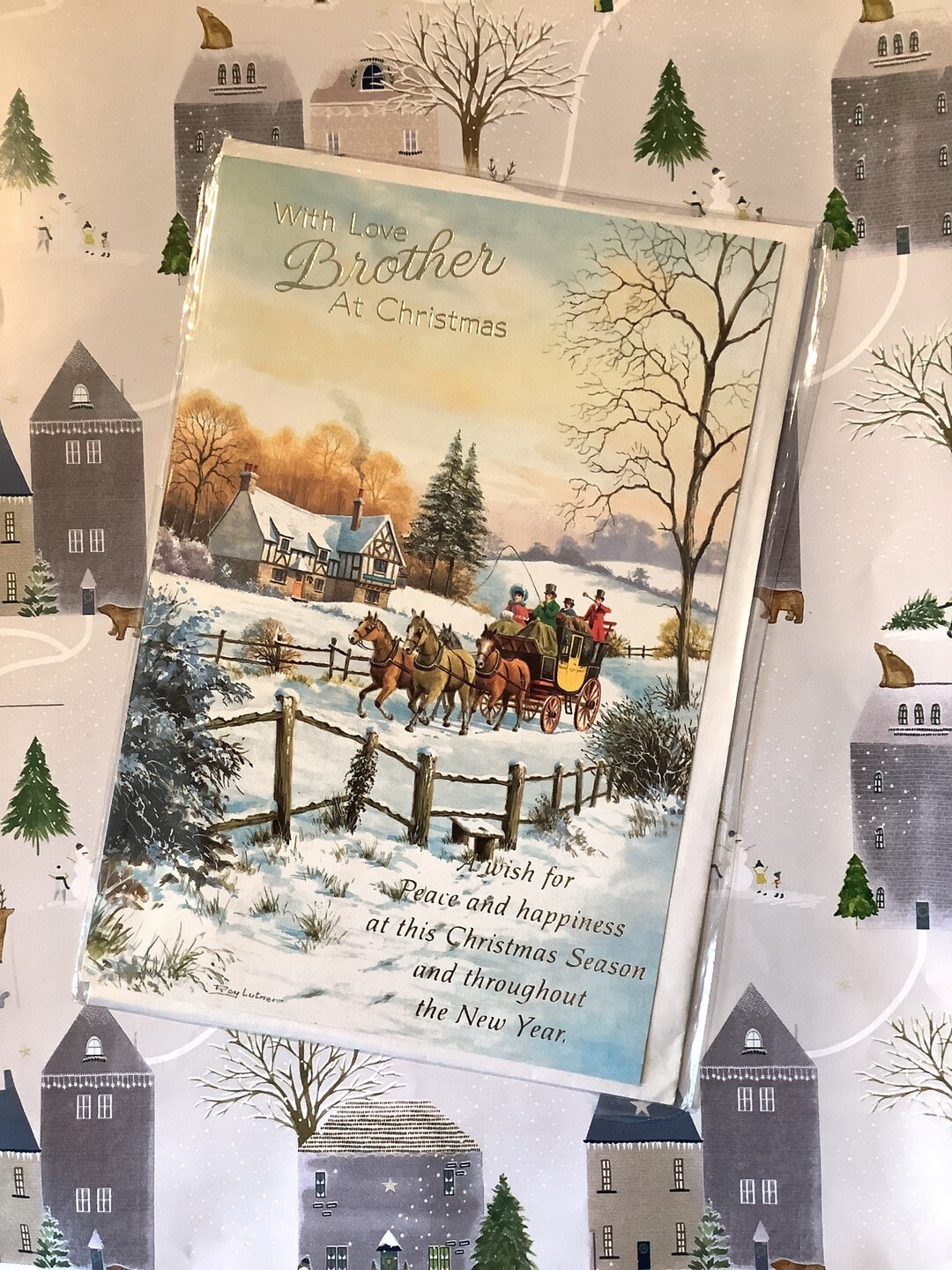 RARE Vintage Circa 1970s 'with Love Brother at Christmas' Card ...