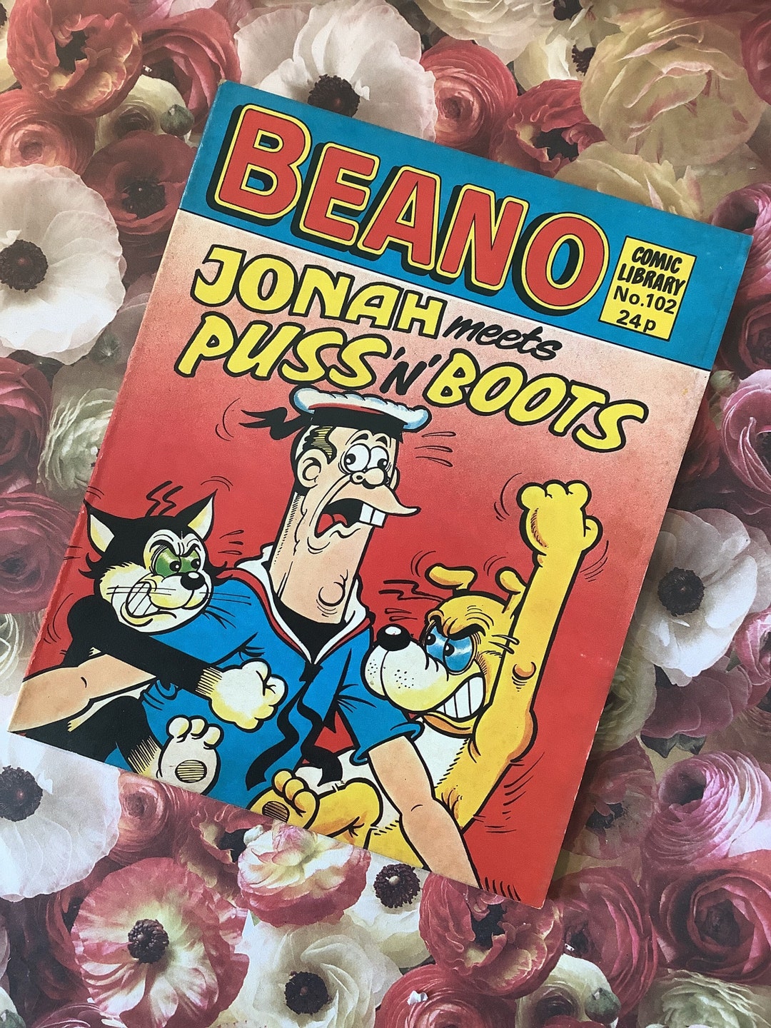 Rare Vintage 1986 'beano -jonah Meets Puss 'n' Boots'' Mini Comic No ...