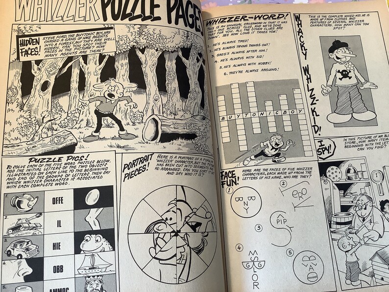 RARE Vintage 1984 'whizzer and Chips' Annual in - Etsy