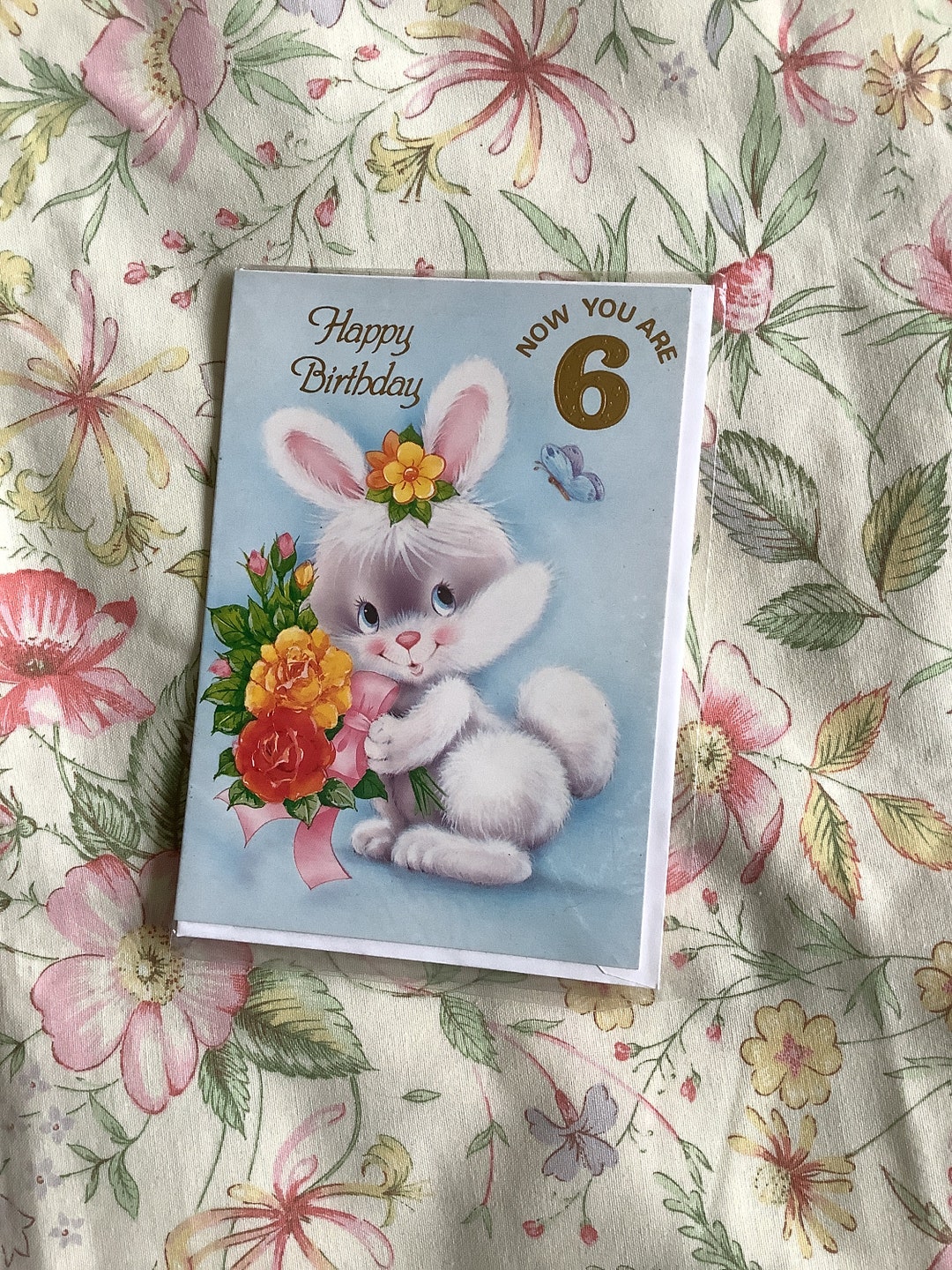 RARE Vintage Circa 1980s 'happy Birthday Now You Are 6 Card ADORABLE ...