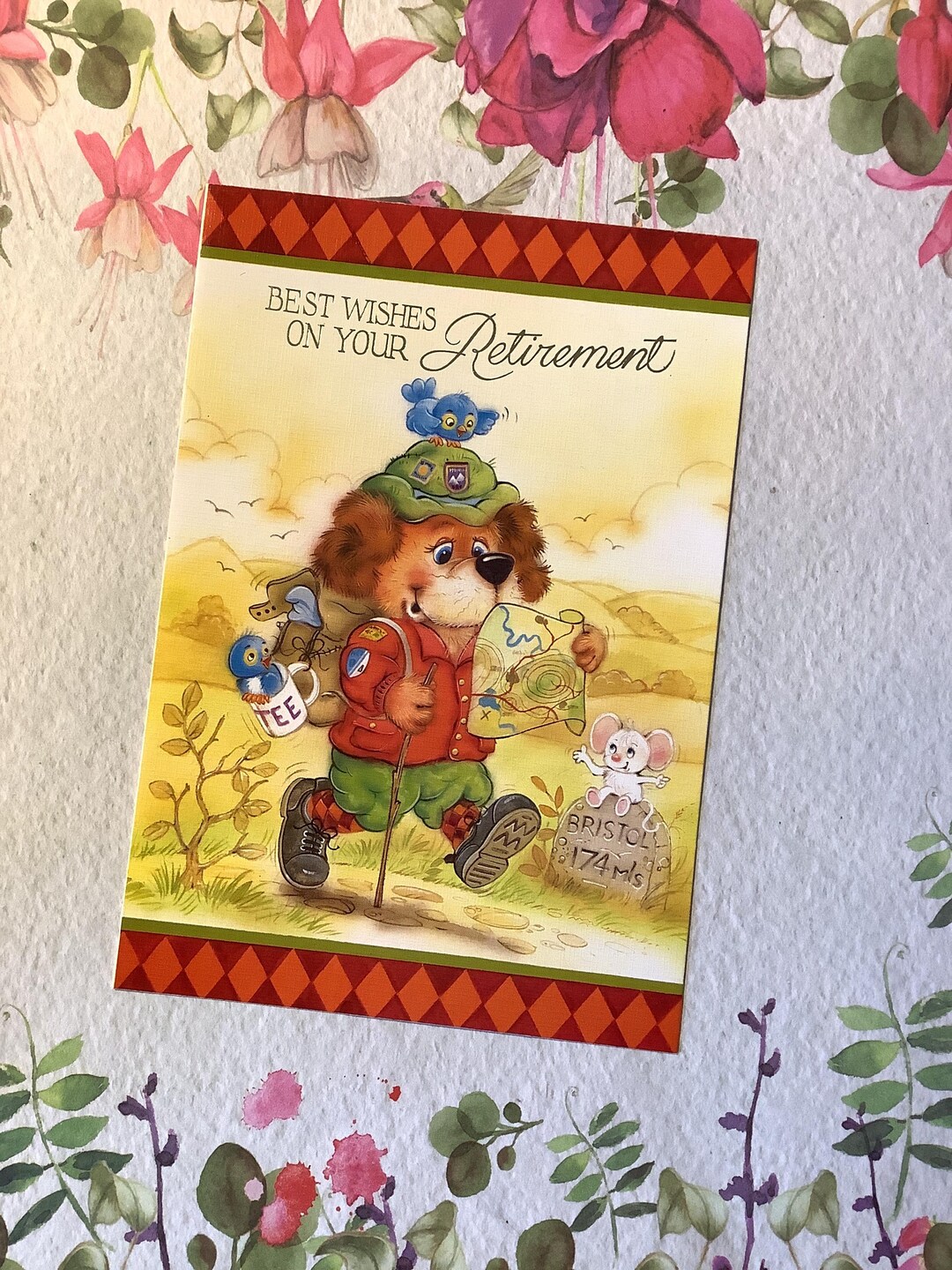RARE Vintage 1970s 'best Wishes on Your Retirement' Card With Fun ...