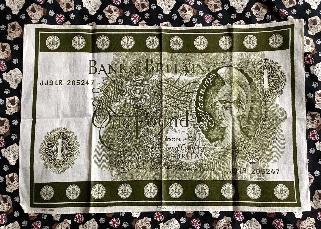 VERY RARE & Stunning Vintage Circa 1970s 'one Pound Note' Design Unused ...
