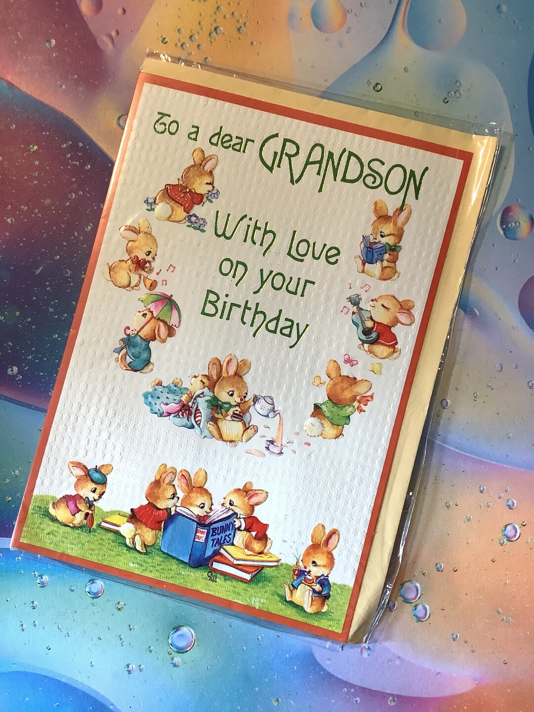 RARE Vintage Circa 1980s 'to a Dear GRANDSON With Love on Your Birthday ...