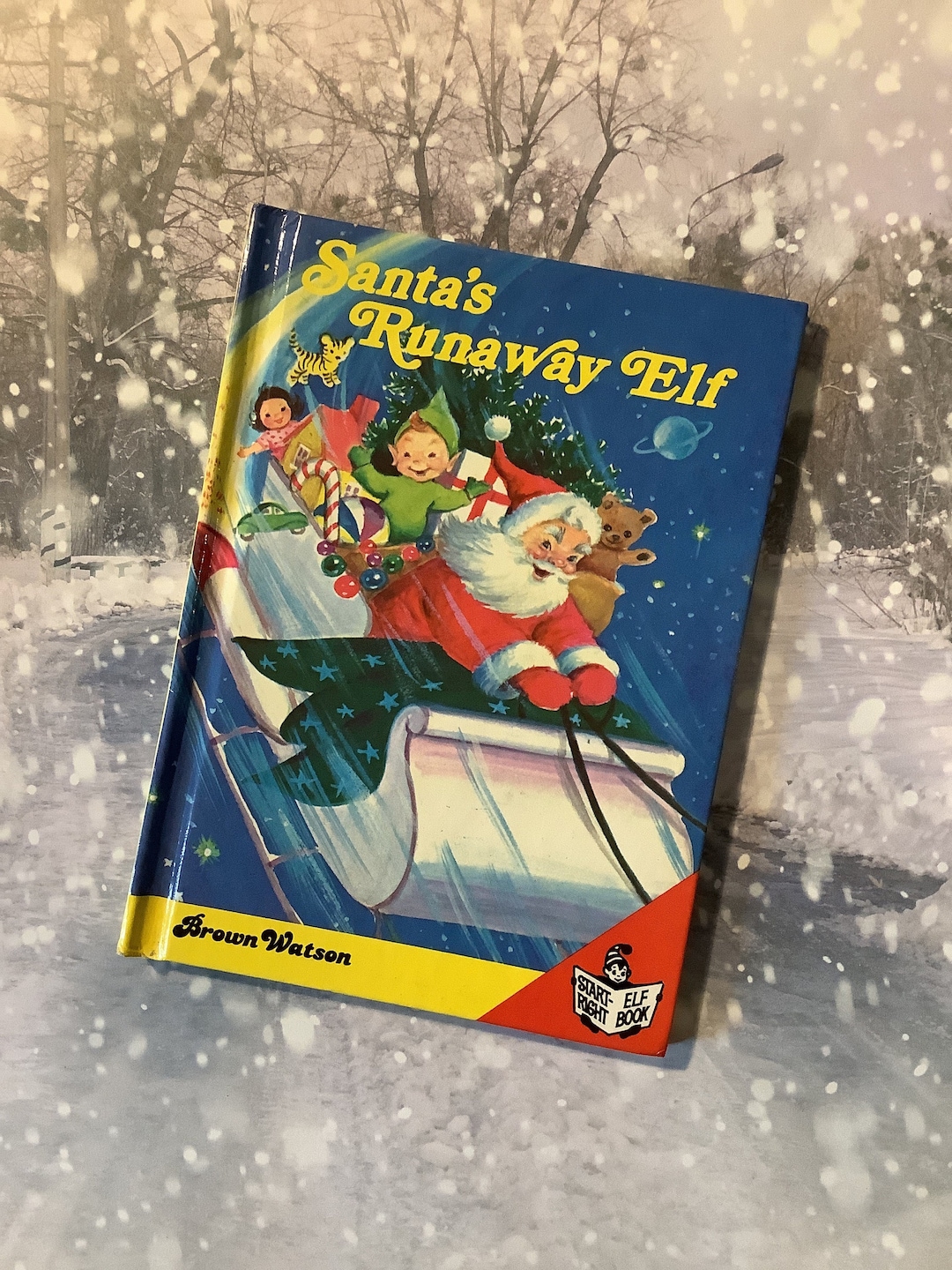 Vintage 1986 'santas Runaway Elf' Little Hardback - Etsy