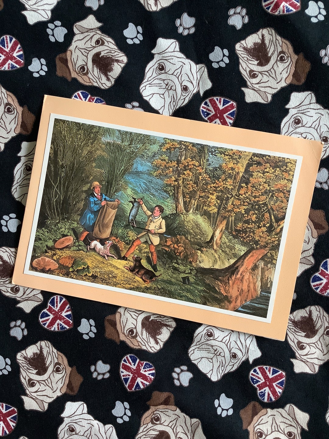 EXTREMELY RARE Vintage Circa 1970s Hunting Design - Hand Finished ...